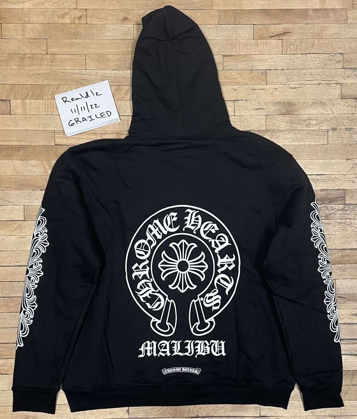 Chrome Hearts Chrome Hearts Floral Cross Malibu Exclusive Zip Up Hoodie ...