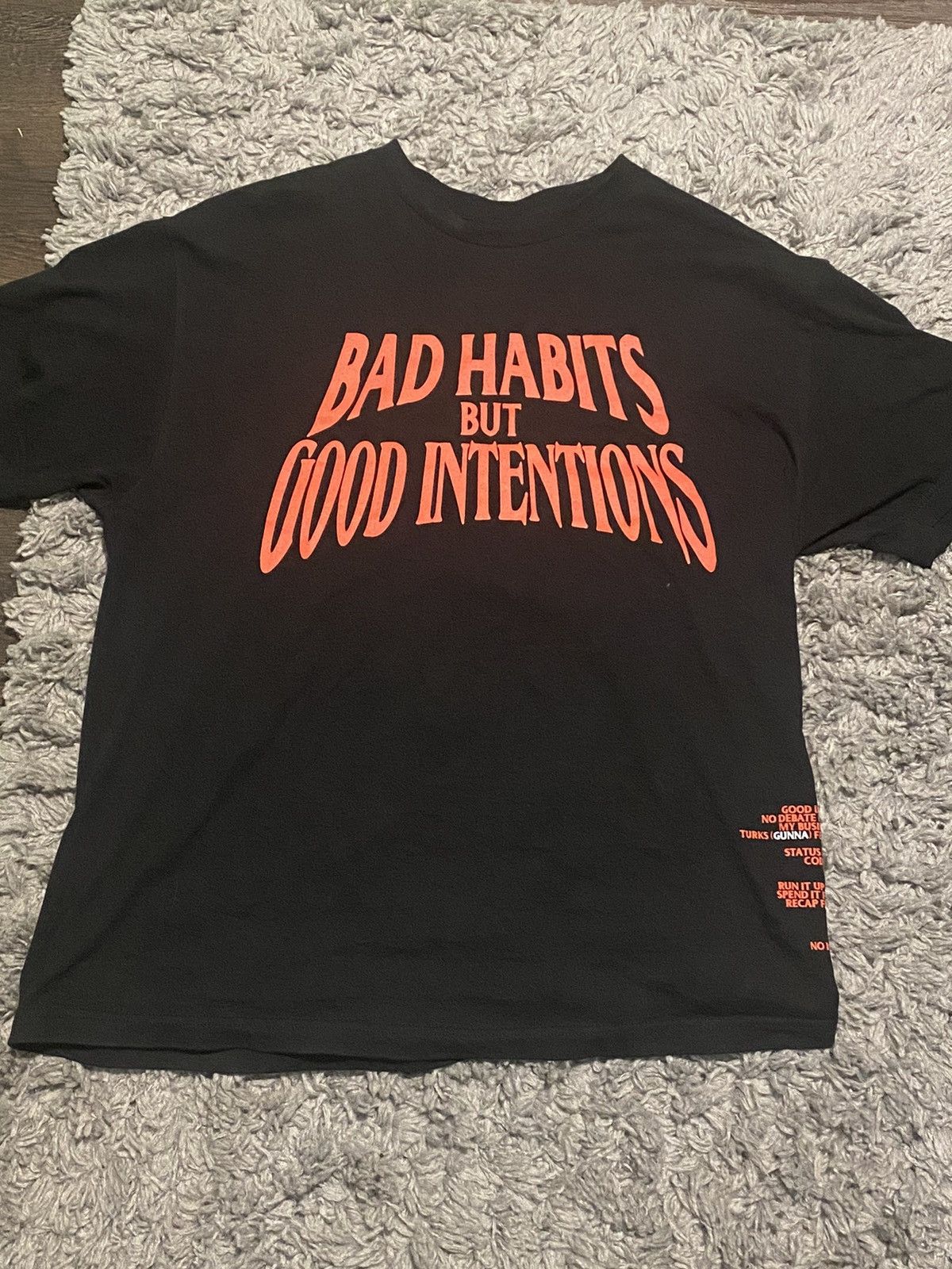 NAV × Vlone Vlone X NAV Bad Habits Good Intentions | Grailed