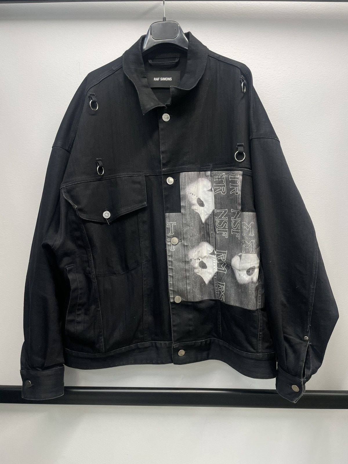 Raf Simons Bold Head Denim Jacket | Grailed