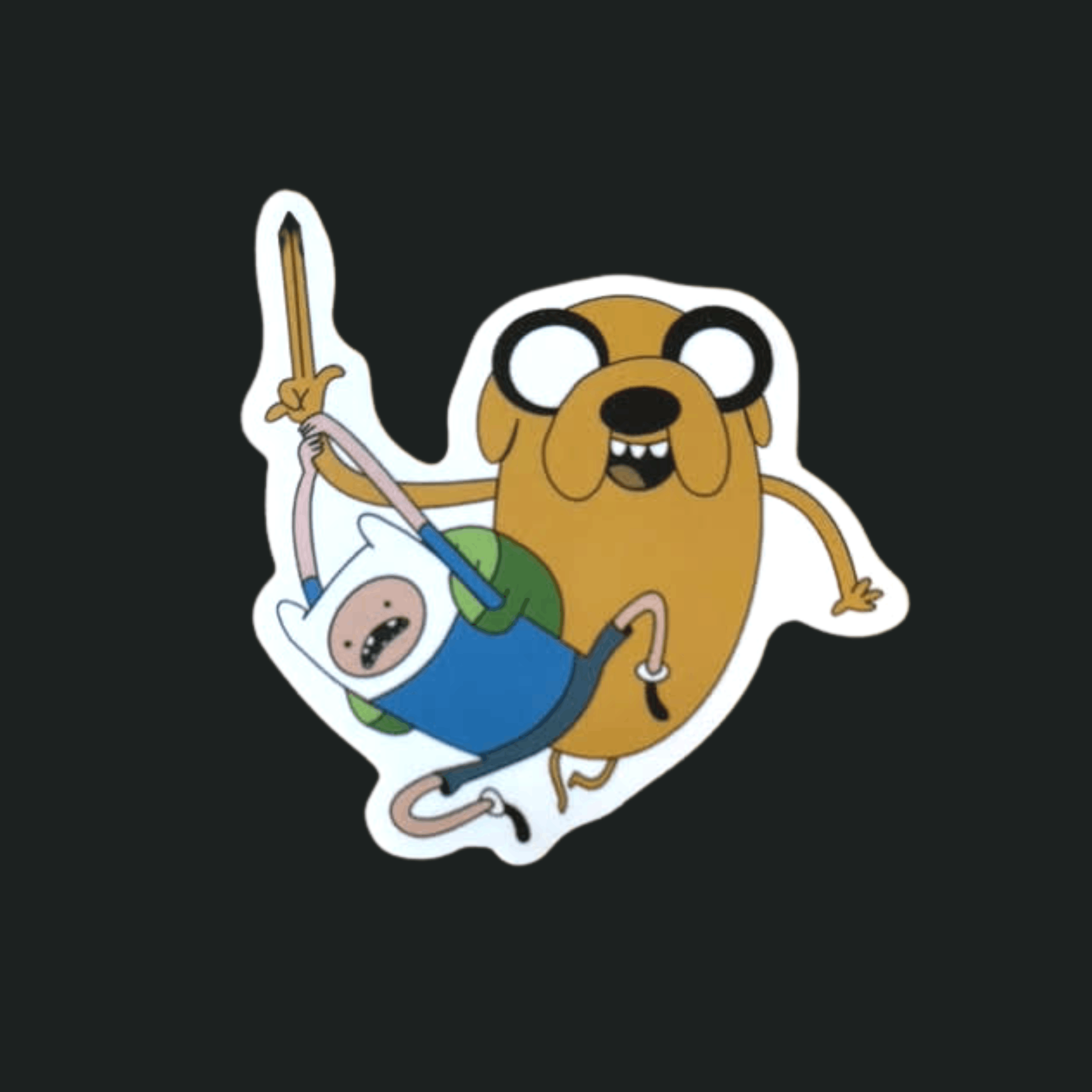 Stickers Adventure Time Vinyl Sticker - Jake & Finn | Grailed Stickers Adventure Time Vinyl Sticker - Jake & Finn | Grailed