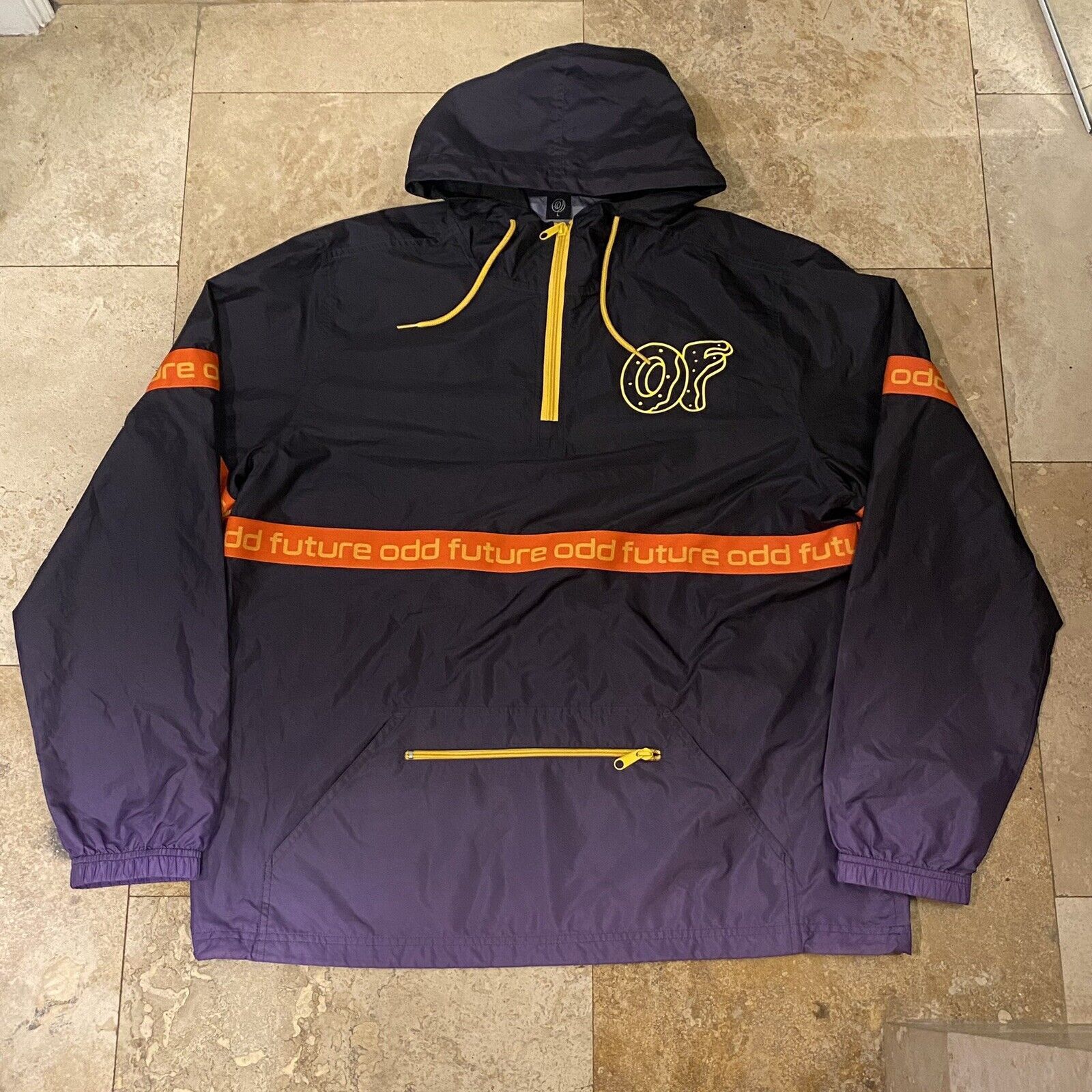 Odd Future Odd Future Windbreaker Anorak Jacket Men's Size Large Hooded ...