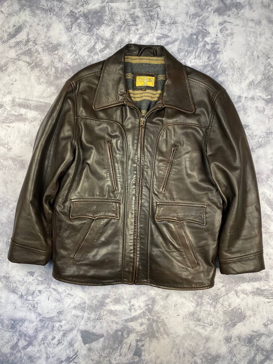 Diesel Vintage Diesel leather workwear rare jacket | Grailed