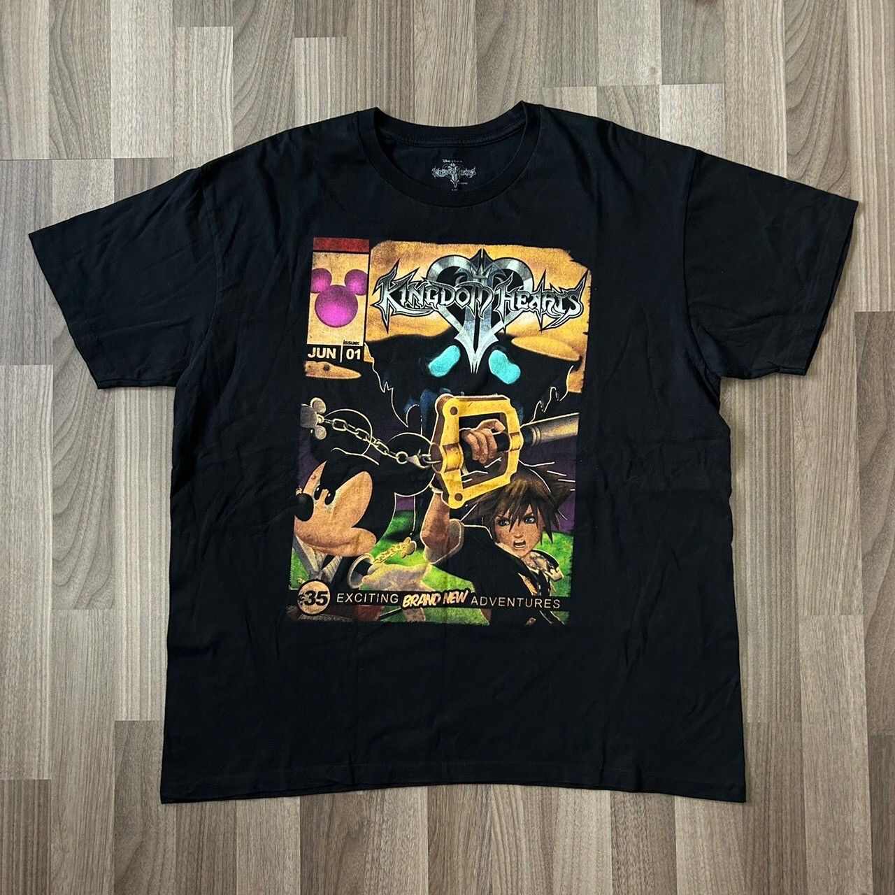 Vintage Vintage Disney x Kingdom Hearts Cartoon Game Promo T-shirt ...