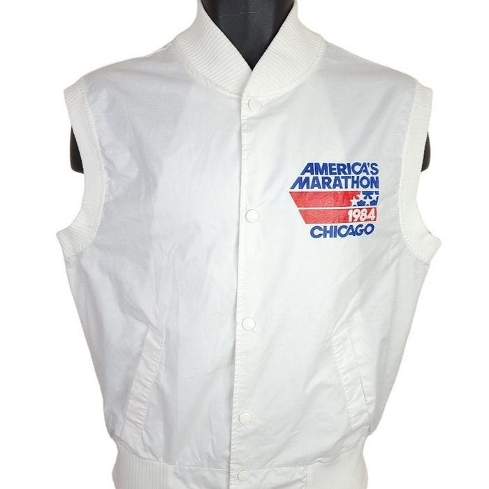 Vintage Chicago Marathon Vest Jacket Vintage 80s 1985 America | Grailed