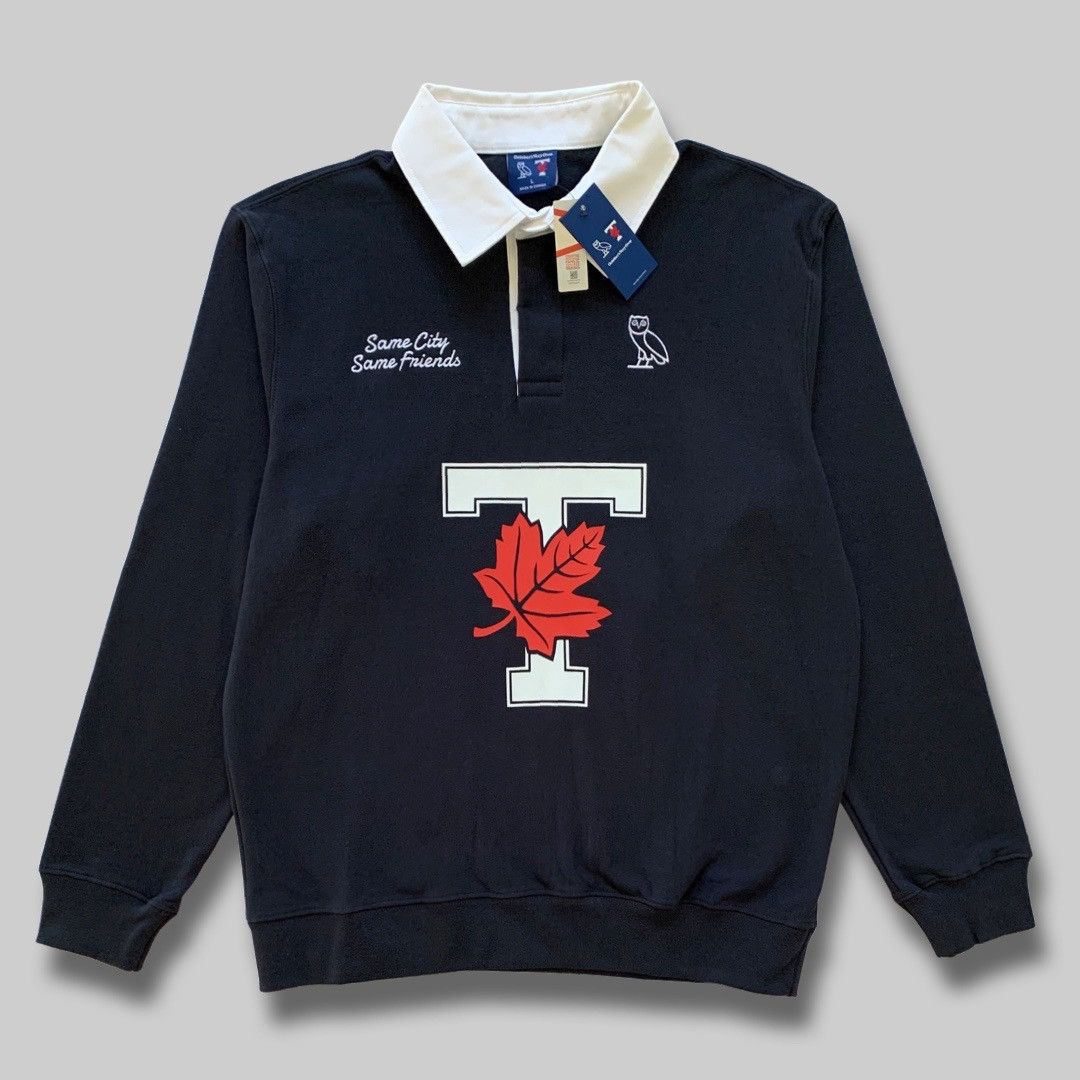 Drake × Octobers Very Own OVO X UofT Rugby Polo - Navy | Grailed