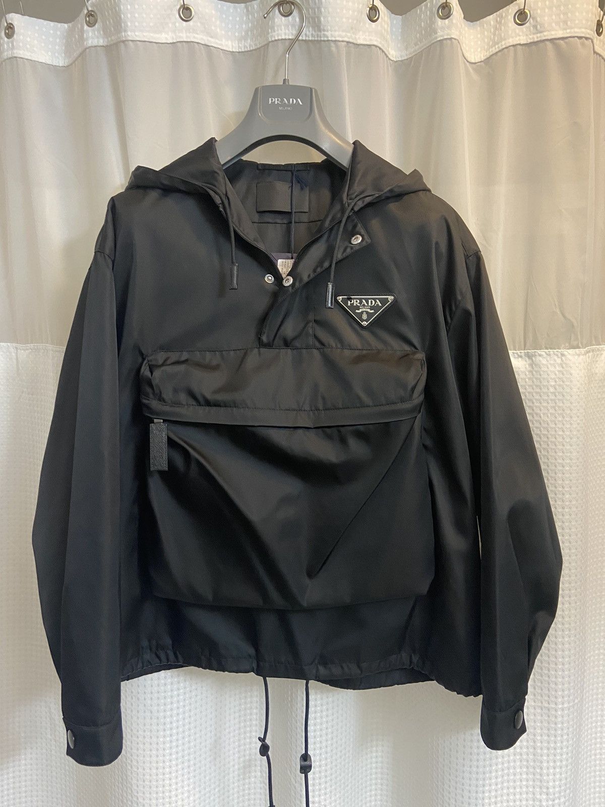 Prada Nylon Gabardine Anorak Black | Grailed