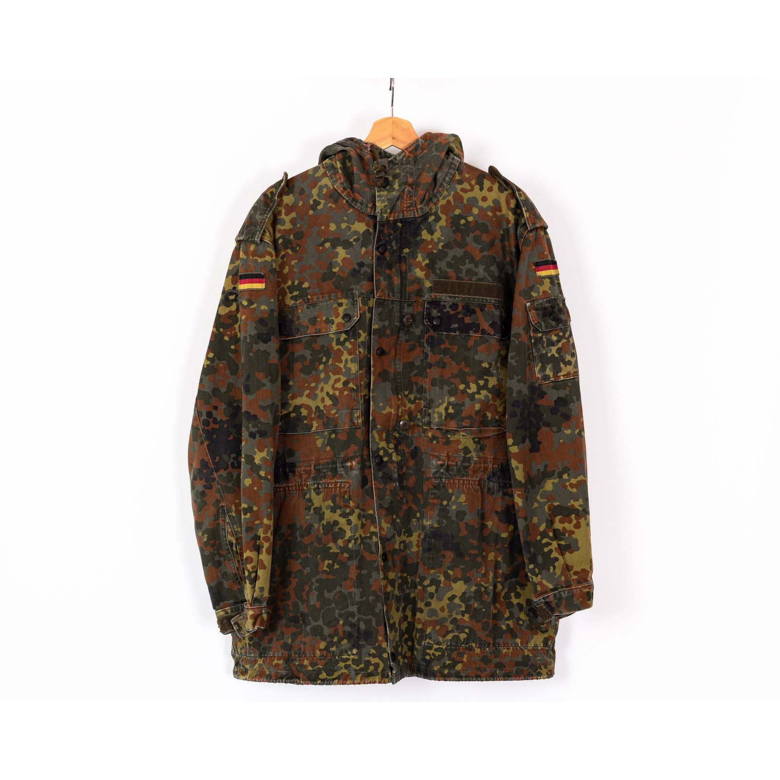 Vintage 90s German Army Camo Field Jacket - Men's Large | Grailed