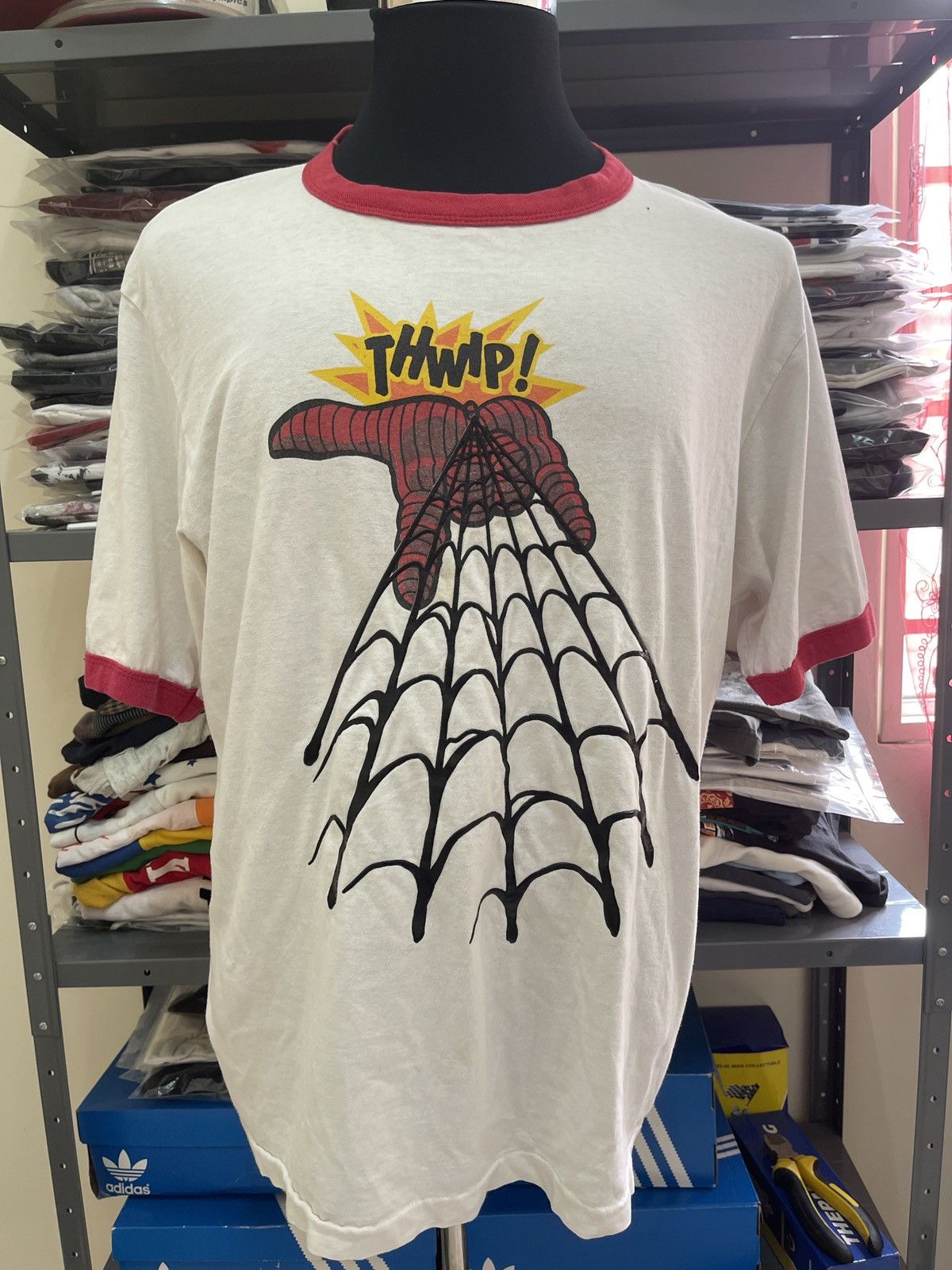 Band Tees × Marvel Comics × Vintage Vintage Spider Man Ringer Changers ...