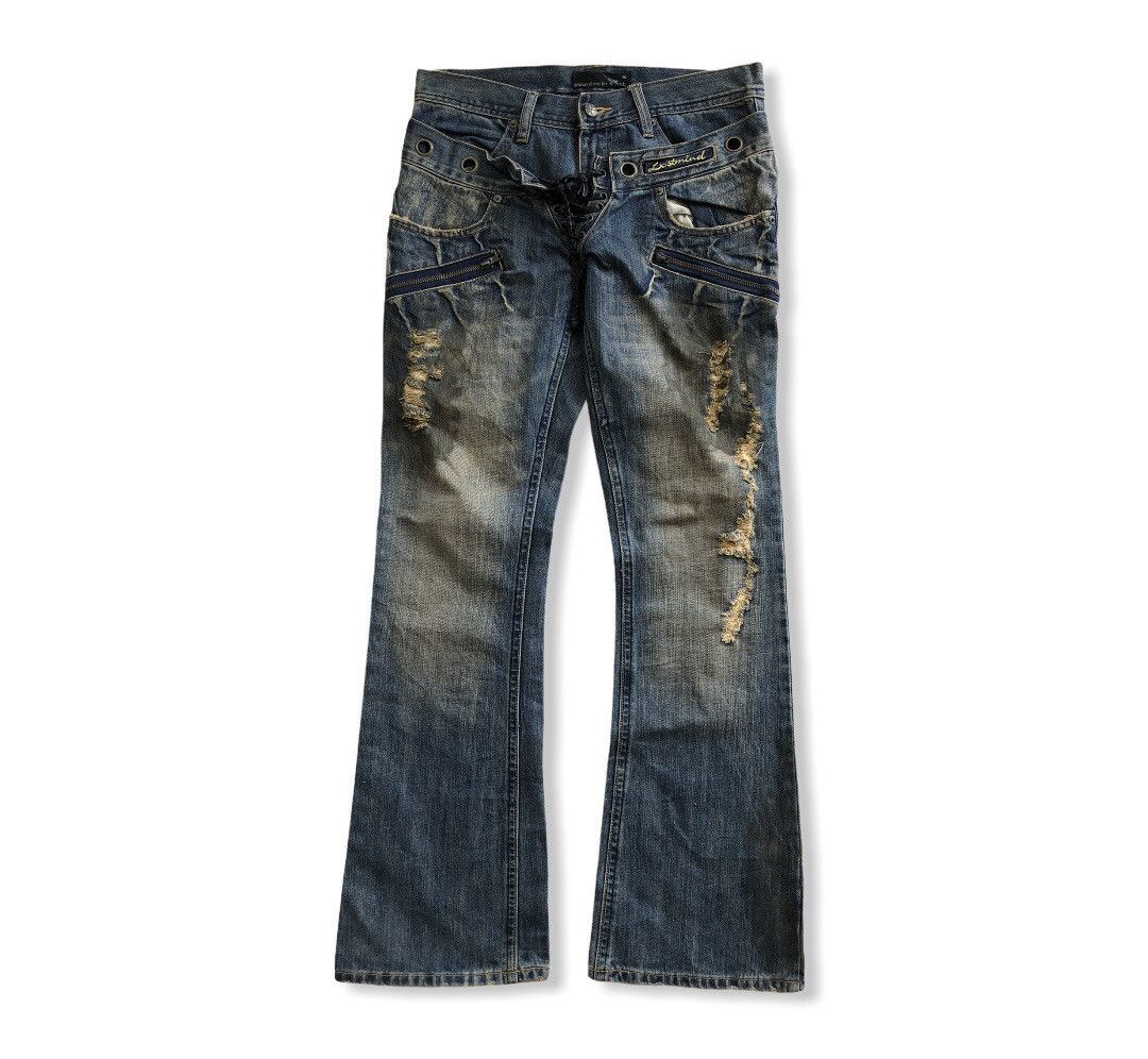 Distressed Denim Japanese Brand Riot Distressed Denim Pant | Grailed