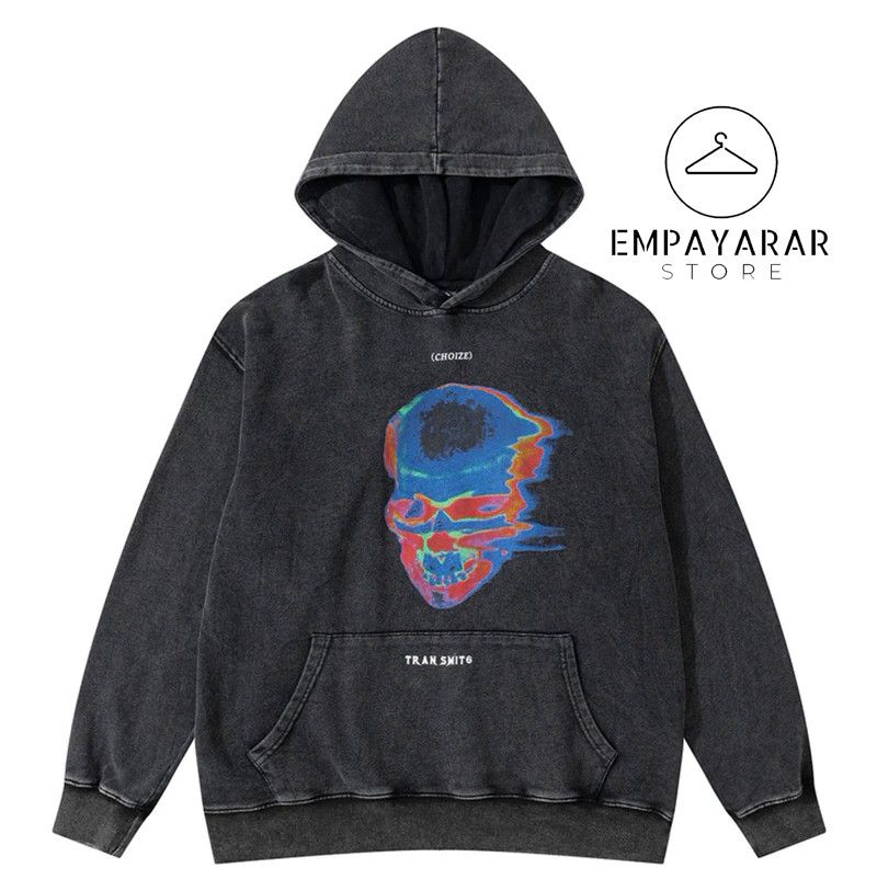 Vintage 🔥MUST HAVE🔥Street Retro Wash Old Skull Jacket | Grailed