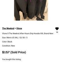 Vlone VLONE X The Weeknd After Hours Drip Hoodie XXL | Grailed