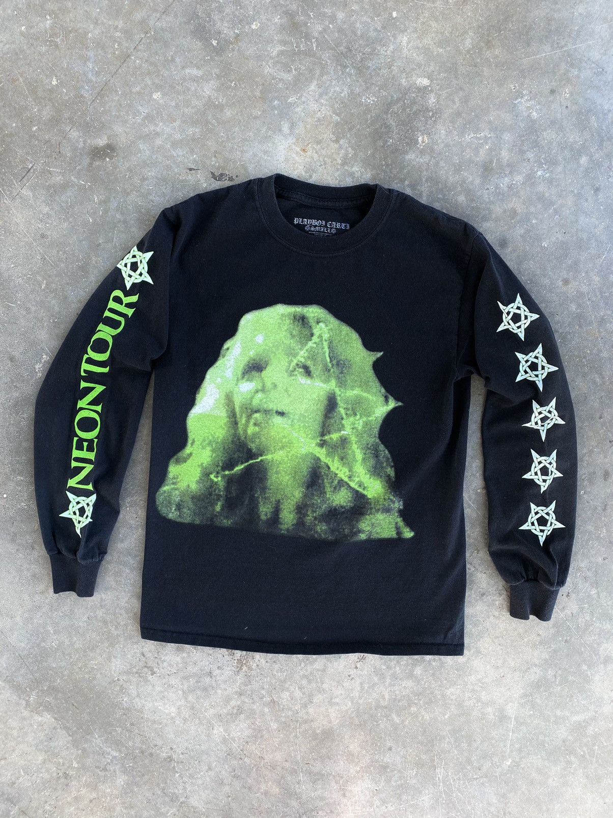 Playboi Carti Playboi Carti Neon Tour Pentagram Long Sleeve Tee Small 🧊 ...