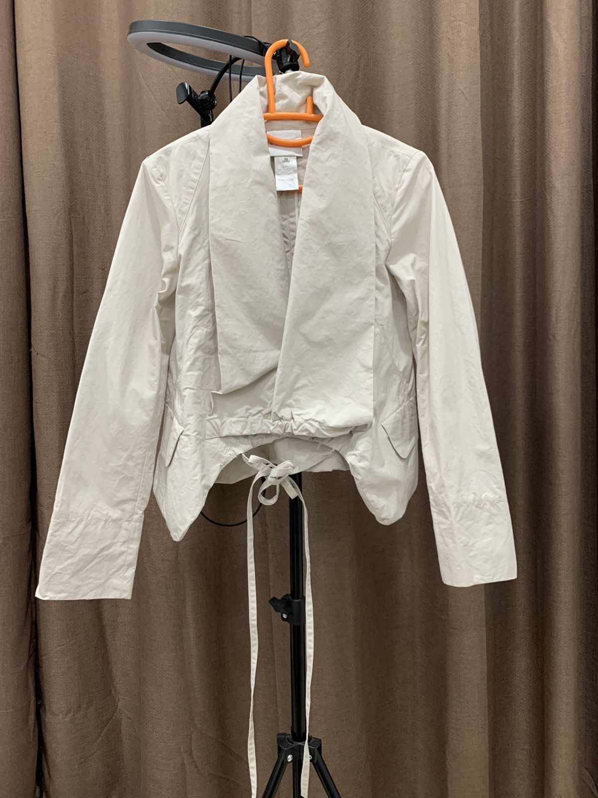Celine Rare Celine Cropped Jacket Cardigan Style Drawstring | Grailed