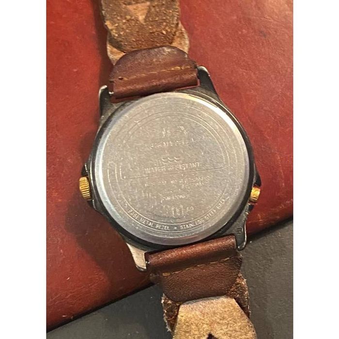 Timex VTG Men's Timex Watch, Rotating Bezel, Braided Leather Band | Grailed