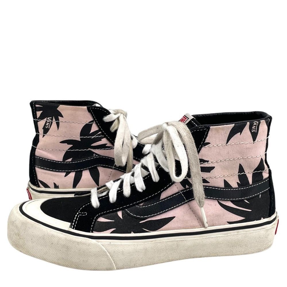 Vans Vans Skate Sk8-Hi Reissue Grosso '88 Black Pink Palm Trees | Grailed