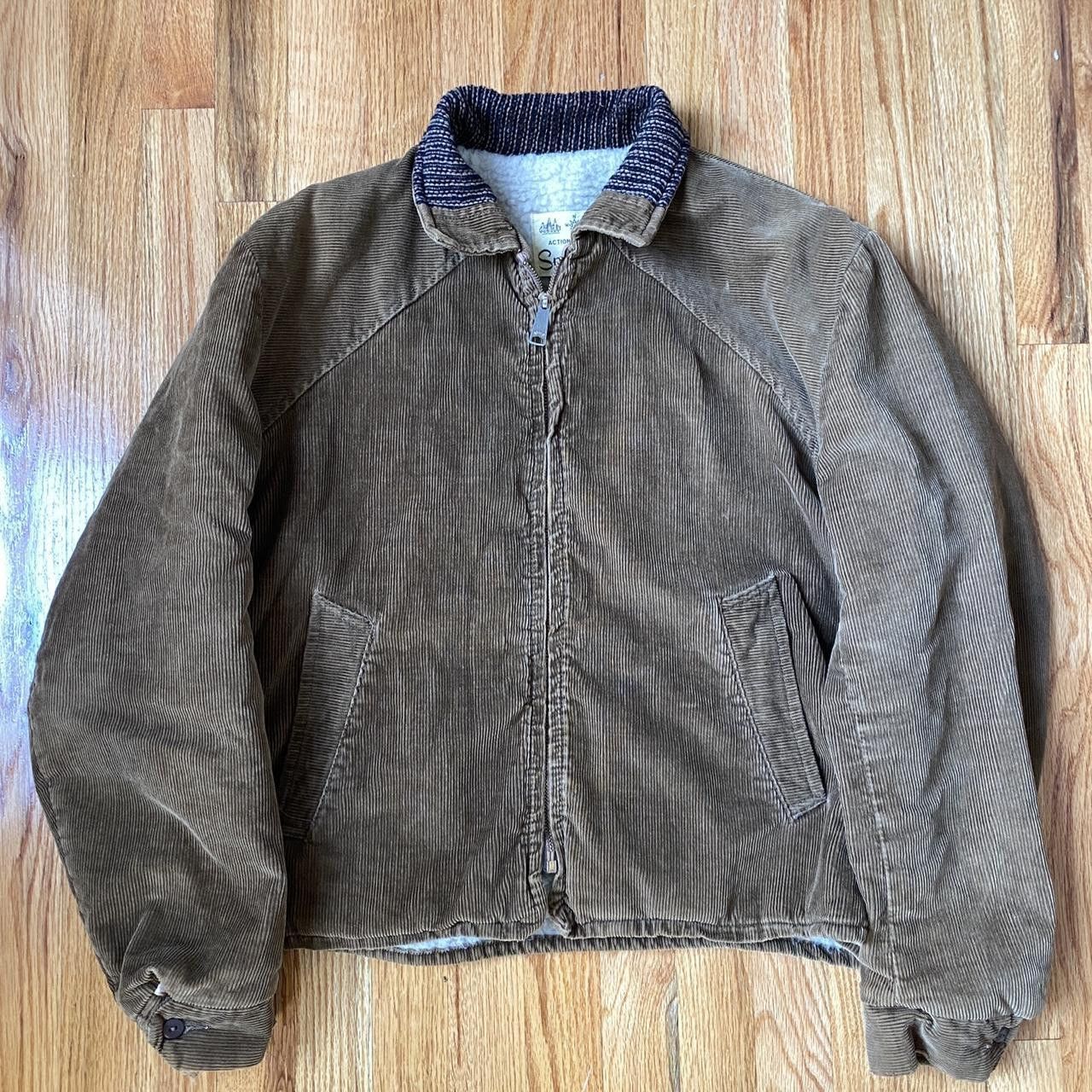 Vintage 70’s Action Styled Sportswear brown chord jacket. | Grailed