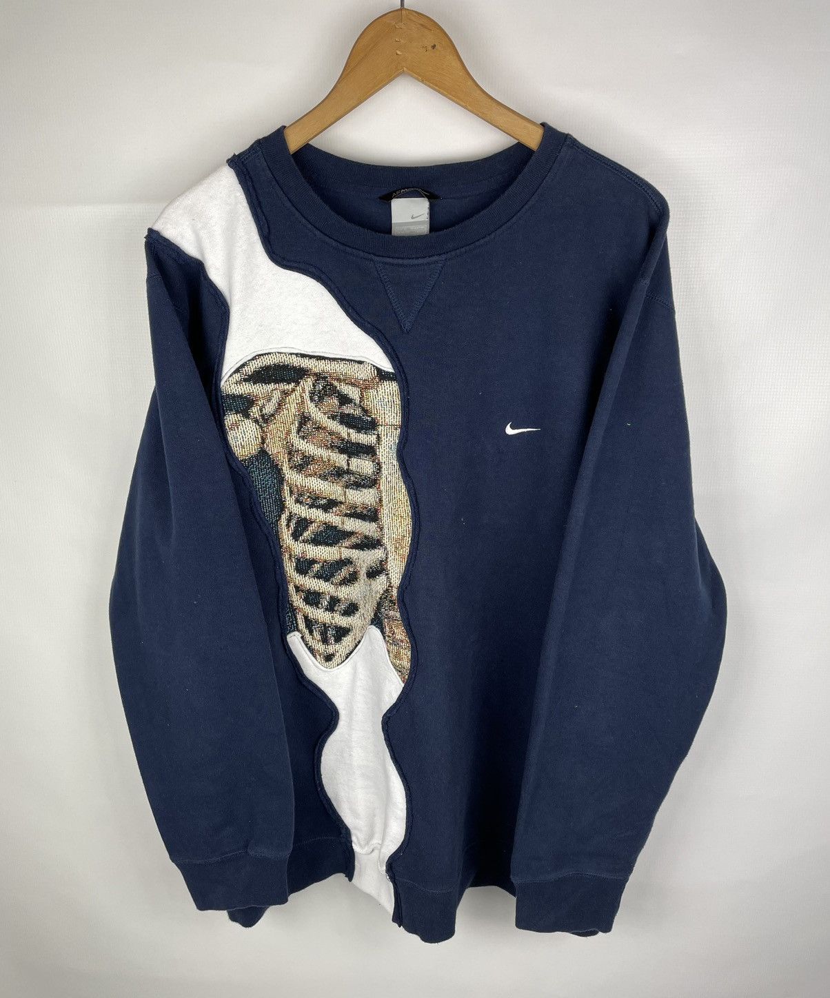 Nike Rare Reworked Nike (Skeleton) Vintage sweatshirt | Grailed