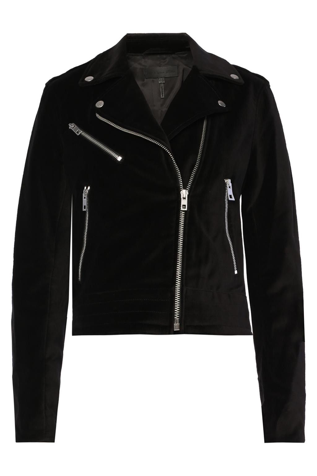 Rag & Bone Rag & Bone velour biker jacket | Grailed