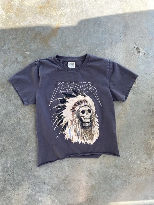 Kanye West Kanye West YEEZUS Wes Lang Indian Skull Tour Tee Medium 🧊 ️🥣 ...