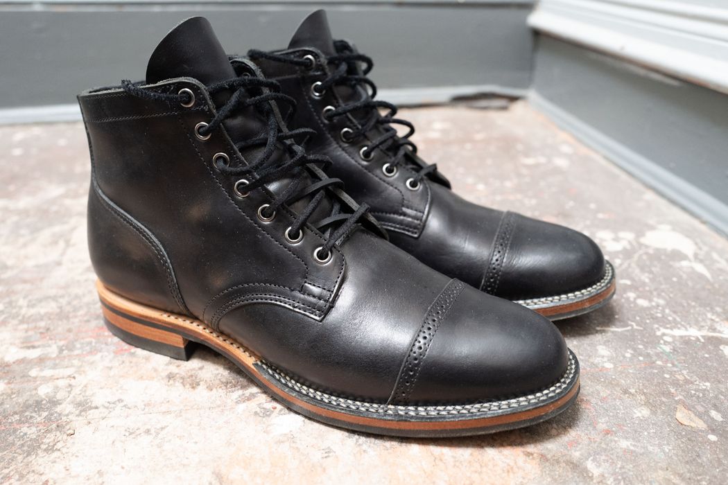 Viberg 2030 Service Boot - Black CXL (3sixteen) | Grailed