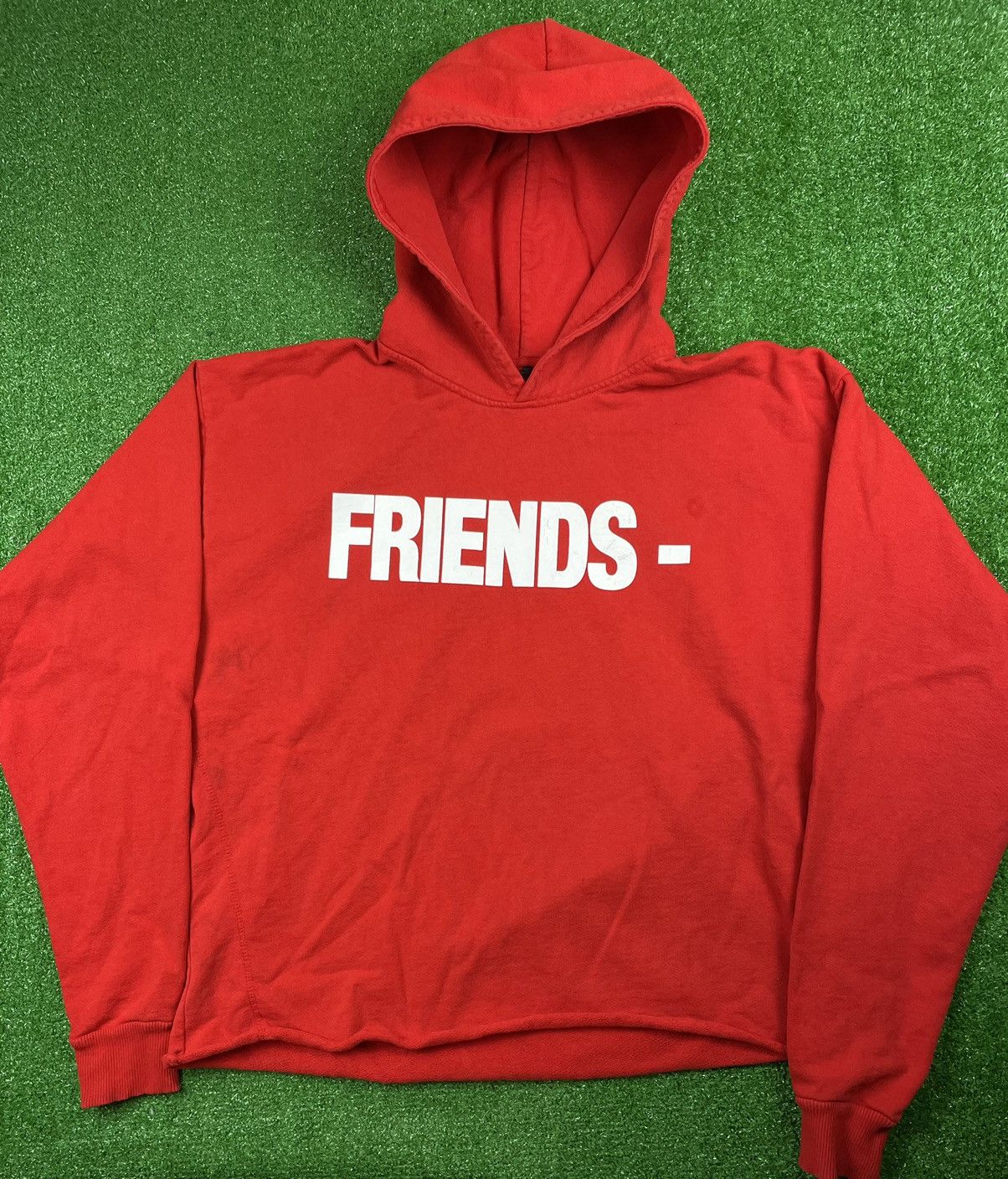 Designer × Vlone VLONE Friends Hoodie Sweatshirt Ox Blood Red Black ...