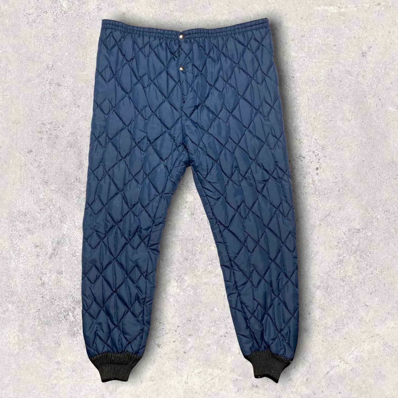 Rare × Streetwear × Vintage Vintage Blue Snow Pants Insane Puffer ...