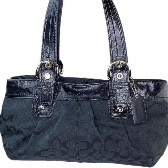 Coach Coach Black on Black Carry All Shoulder Bag F13742 Leather | Grailed
