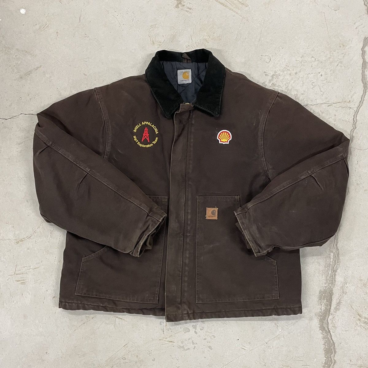 Vintage Vintage Mocha Brown Carhartt Insulated Detroit Jacket/ 26x28 ...