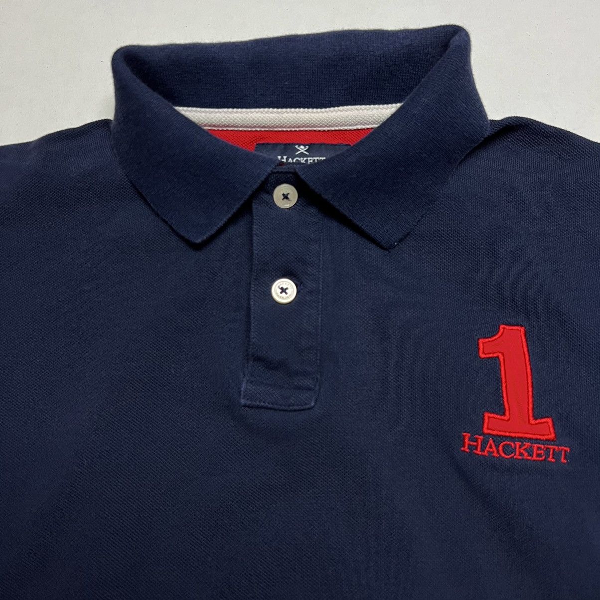 Hackett Hackett London Contrast Collar Polo Shirt In Navy | Grailed