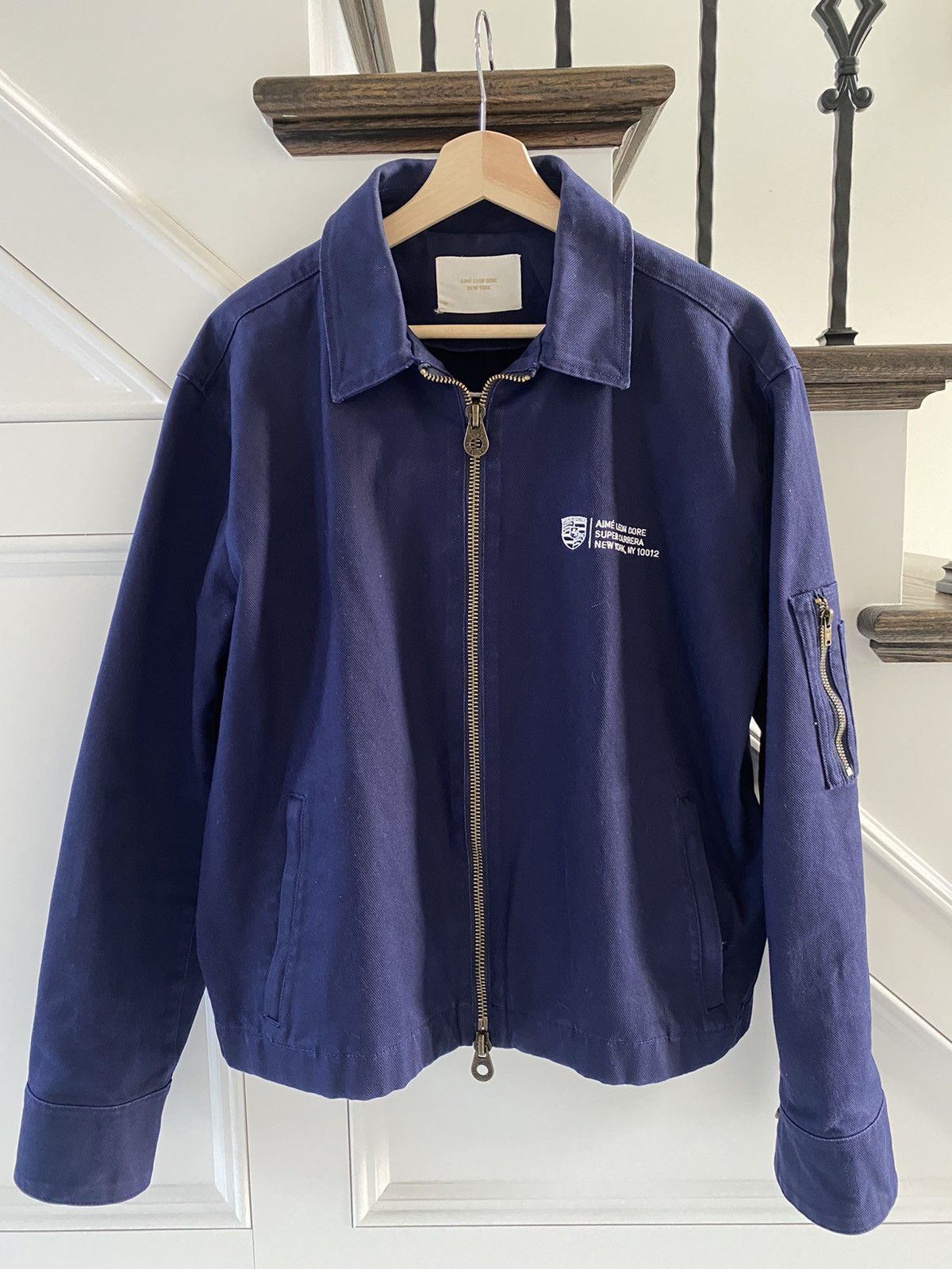 Aime Leon Dore ALD x Porsche 911SC Mechanic Jacket Navy - Medium | Grailed