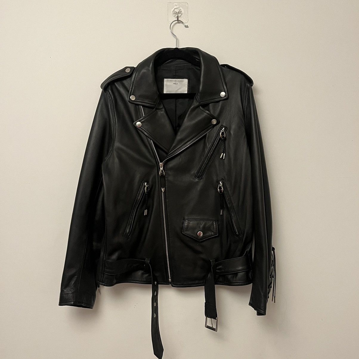 Toga Pulla Leather Lace Up Biker Jacket | Grailed