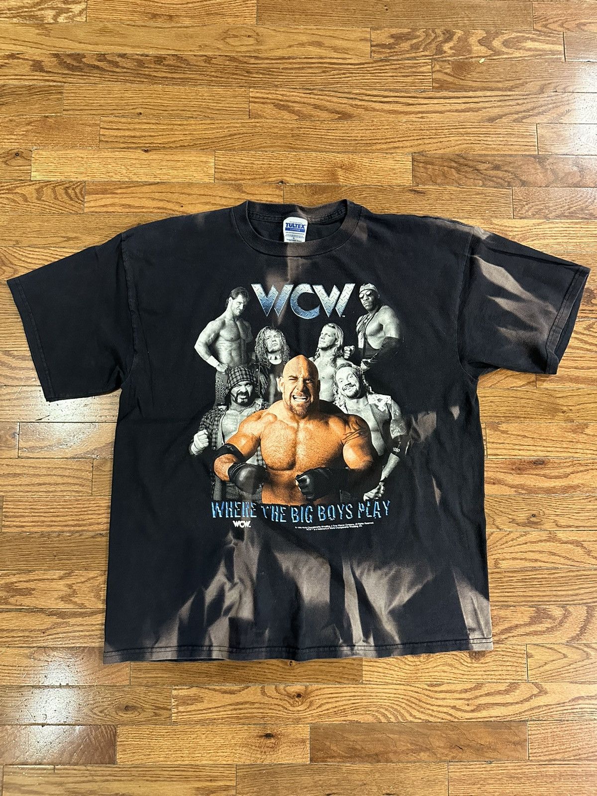 Tultex × Vintage × WCW/nWo Rare Vintage 1998 WCW Wrestling Sunfaded ...