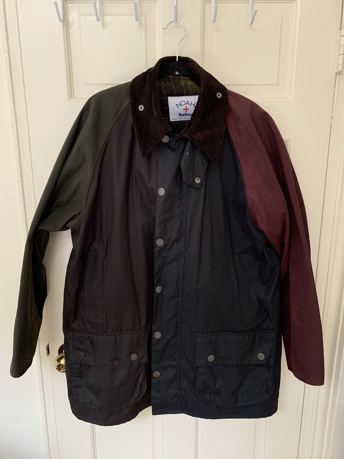 Barbour × Noah Noah x Barbour Waxed Colorblock Bedale Jacket | Grailed