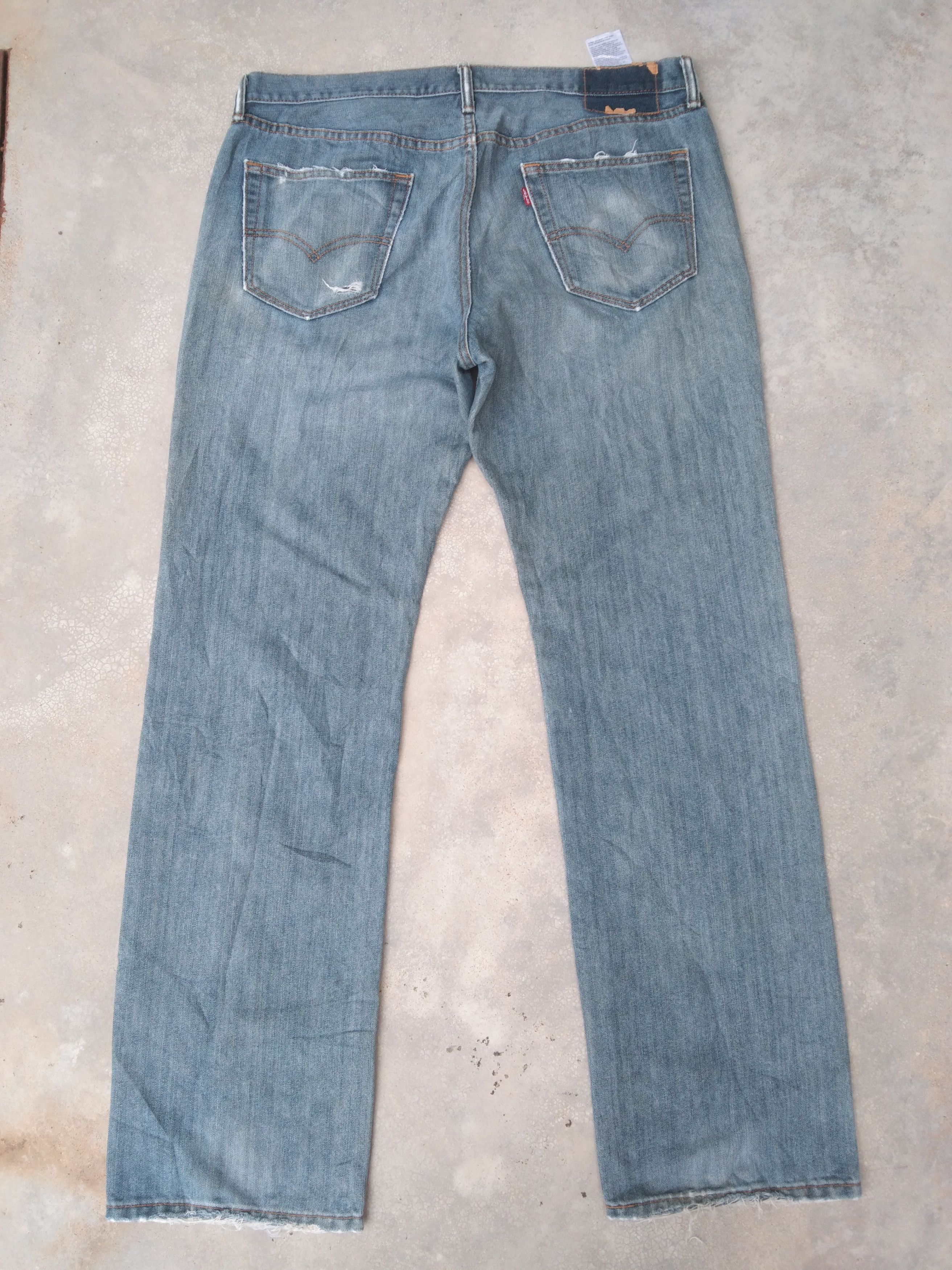 Jean × Levi's × Vintage Vintage Levi's Jeans 559 Straight Leg Distressed Denim 36x34 | Grailed