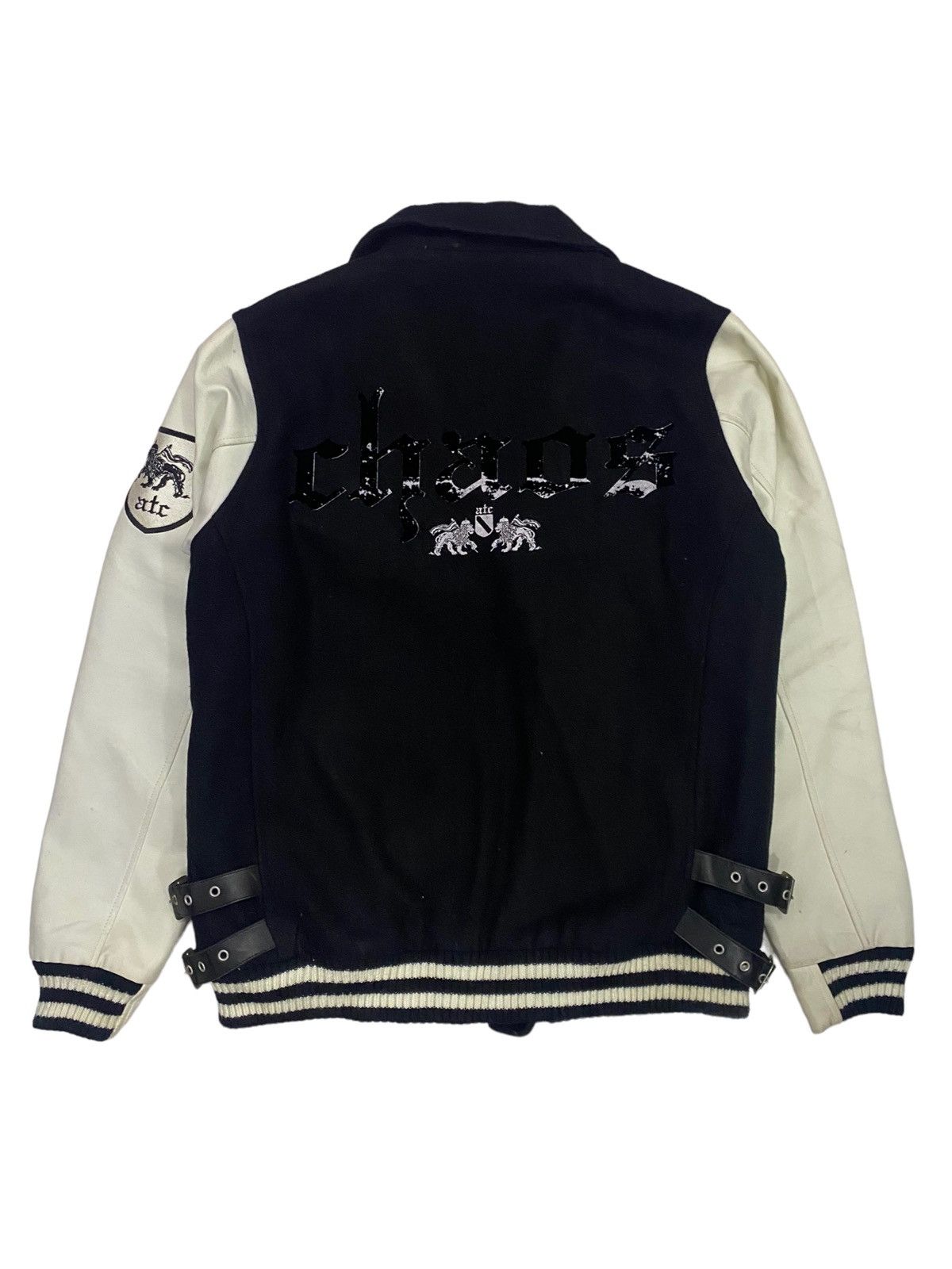Jun Takahashi GRAIL🔥"Chaos" Double Zipper Punker Varsity Jacket | Grailed