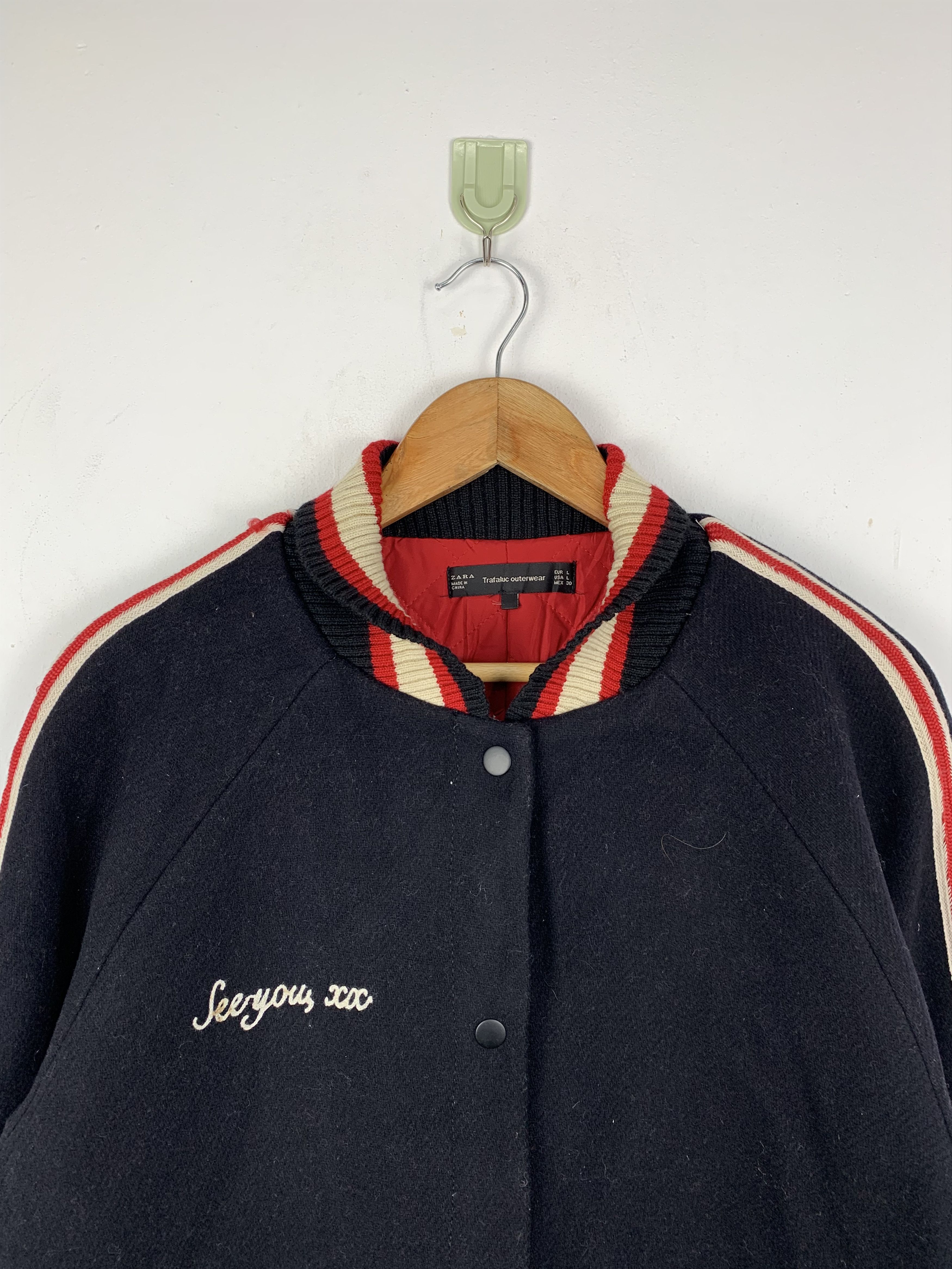Zara Zara Man Trafaluc Wool Varsity Jacket | Grailed