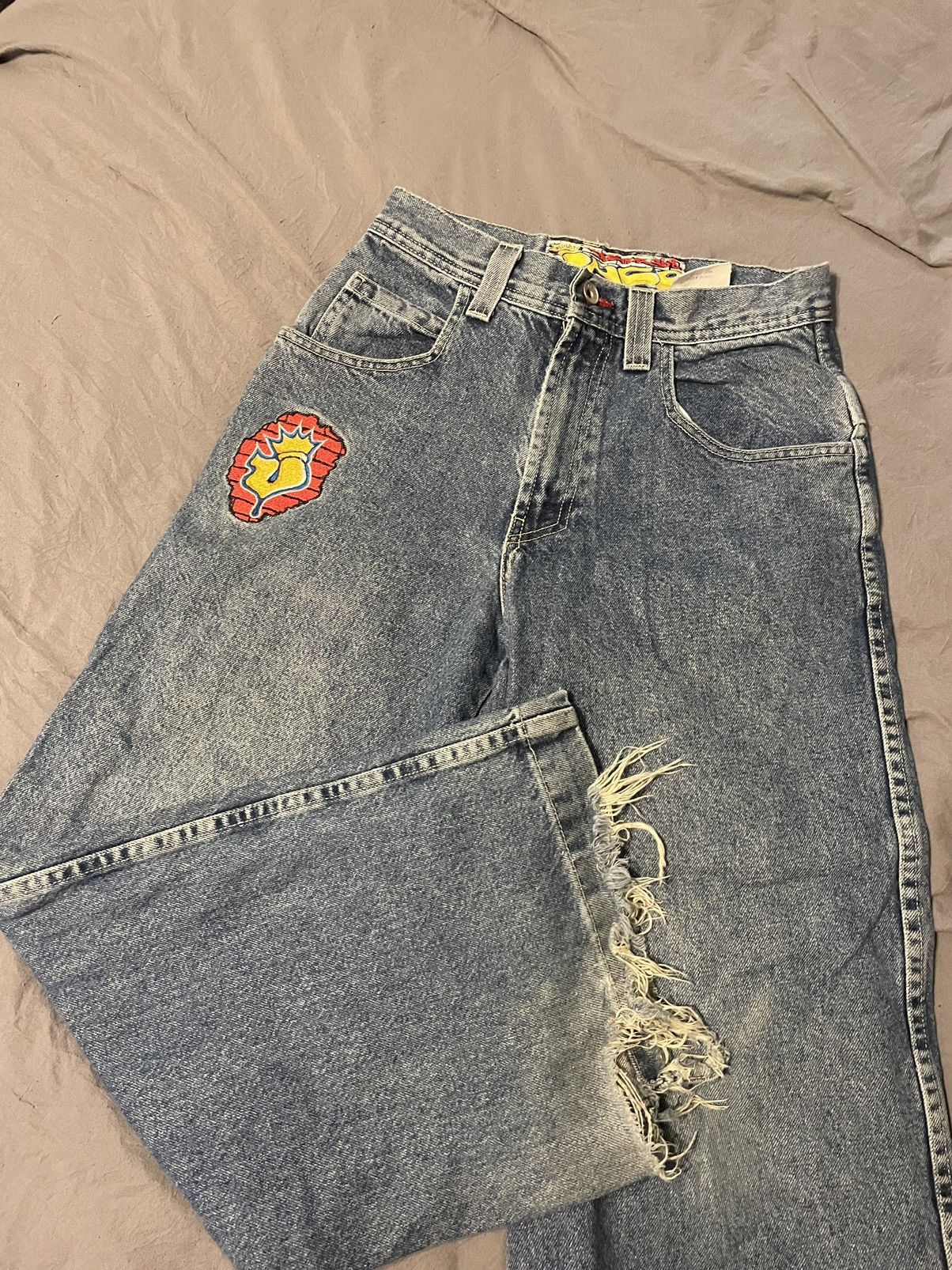 Vintage 90s Jnco Jester 23 baggy skate jeans rave balenciaga 28 x 30 ...