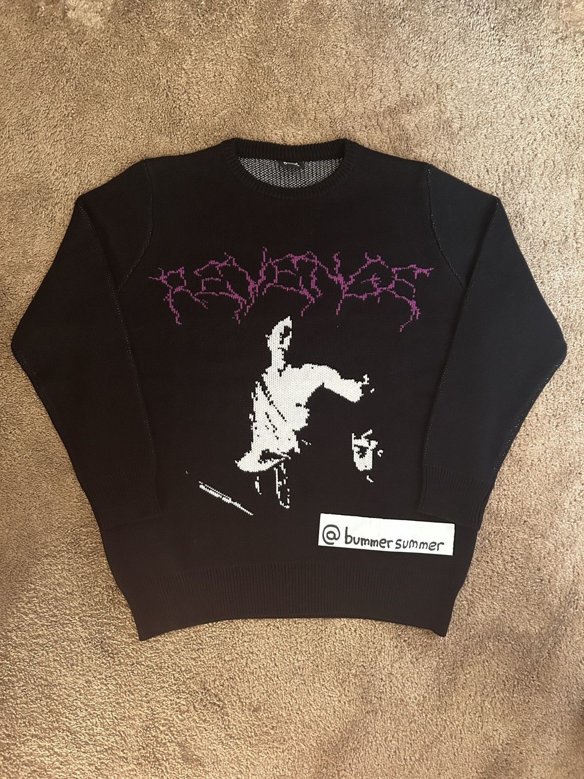 Revenge Revenge David and Goliath Knit Sweater | Grailed