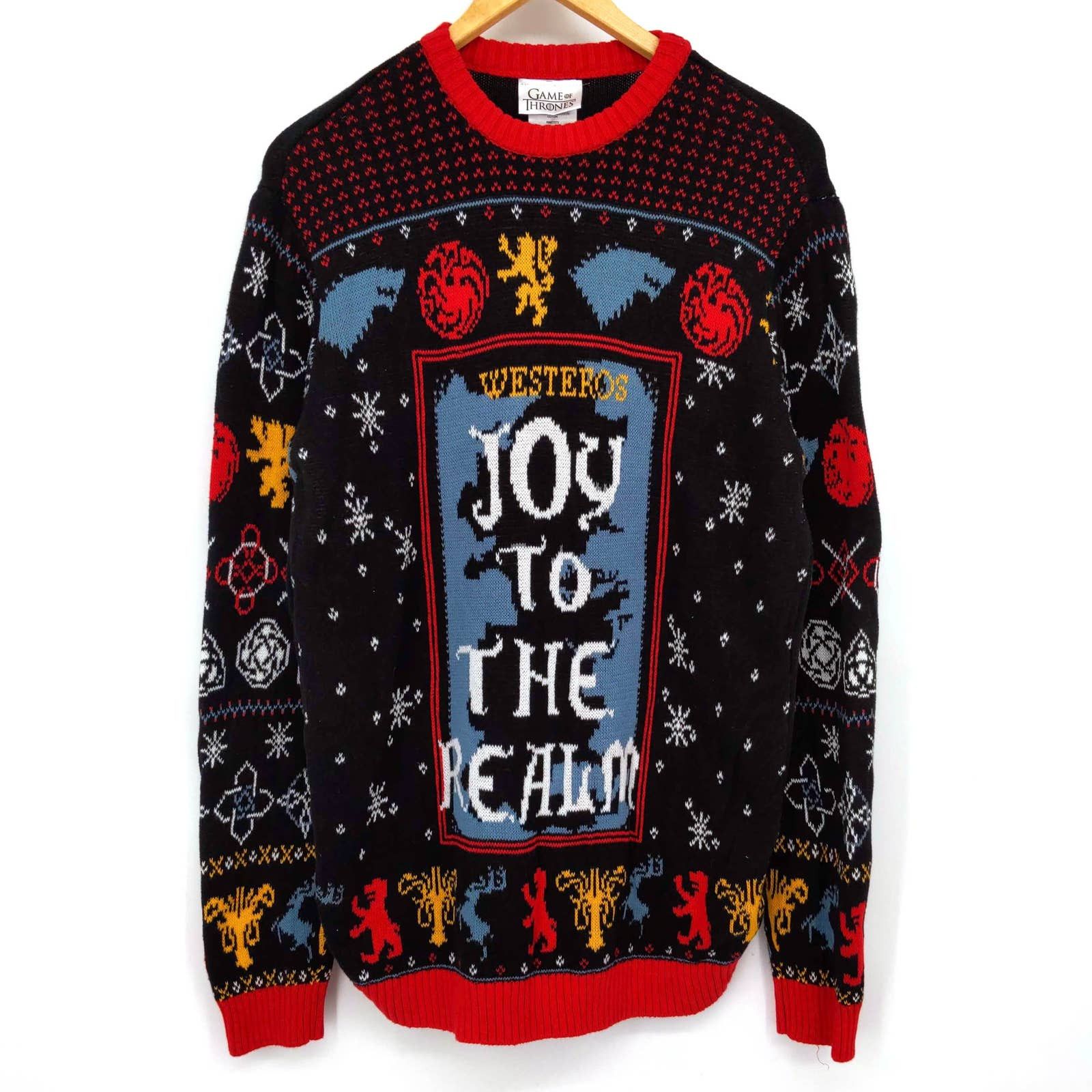 Sci-Fi Fantasy Game Of Thrones Christmas Sweater Joy To The Realm ...