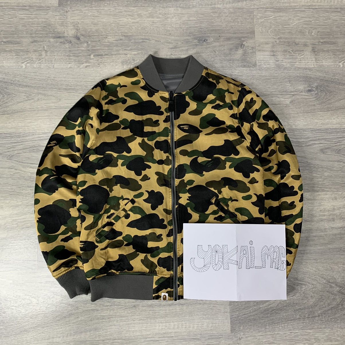 Bape Bape Embroidery Tiger Reversible Bomber Jacket | Grailed