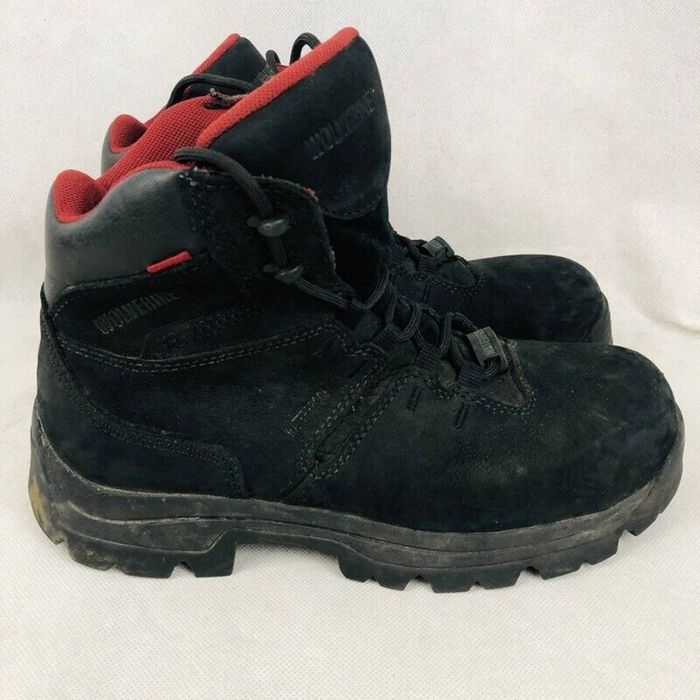 Wolverine Wolverine Bonaventure Work Safety Boots Black Steel Toe 9 EW ...