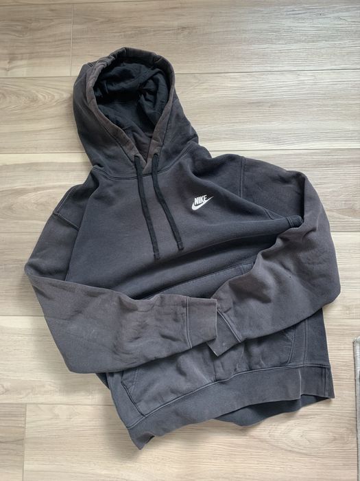 Nike 2010s NIKE SMALL CHECK HOODIE / EMBROIDERED SWOOSH LOGO | Grailed