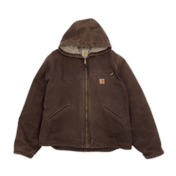 Carhartt Carhartt J141 Sherpa-Lined Sandstone Duck Sierra Jacket | Grailed