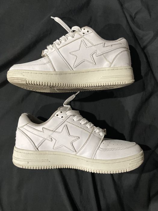 Bape White Bapesta 20th anniversary edition | Grailed