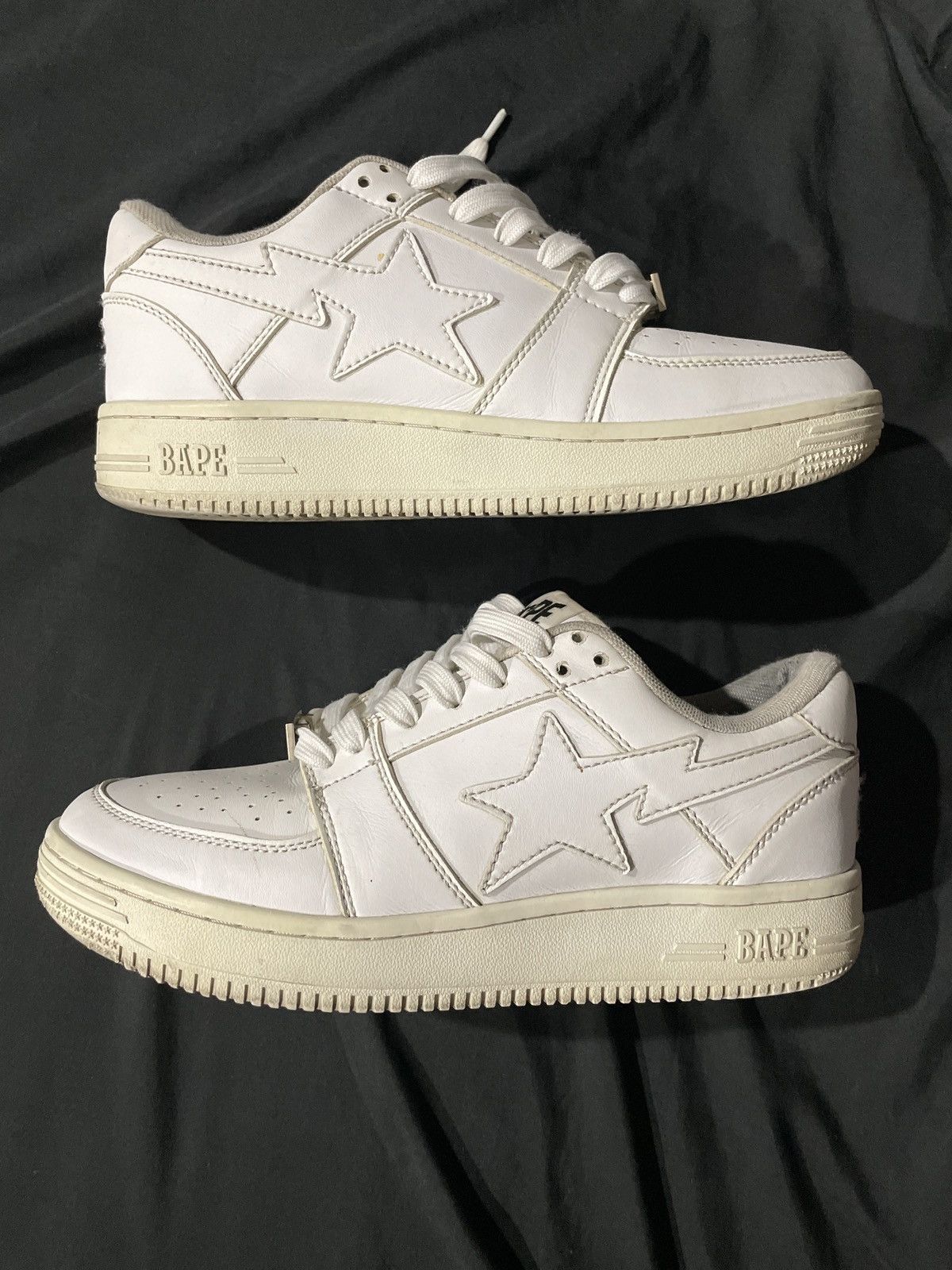 Bape White Bapesta 20th anniversary edition | Grailed