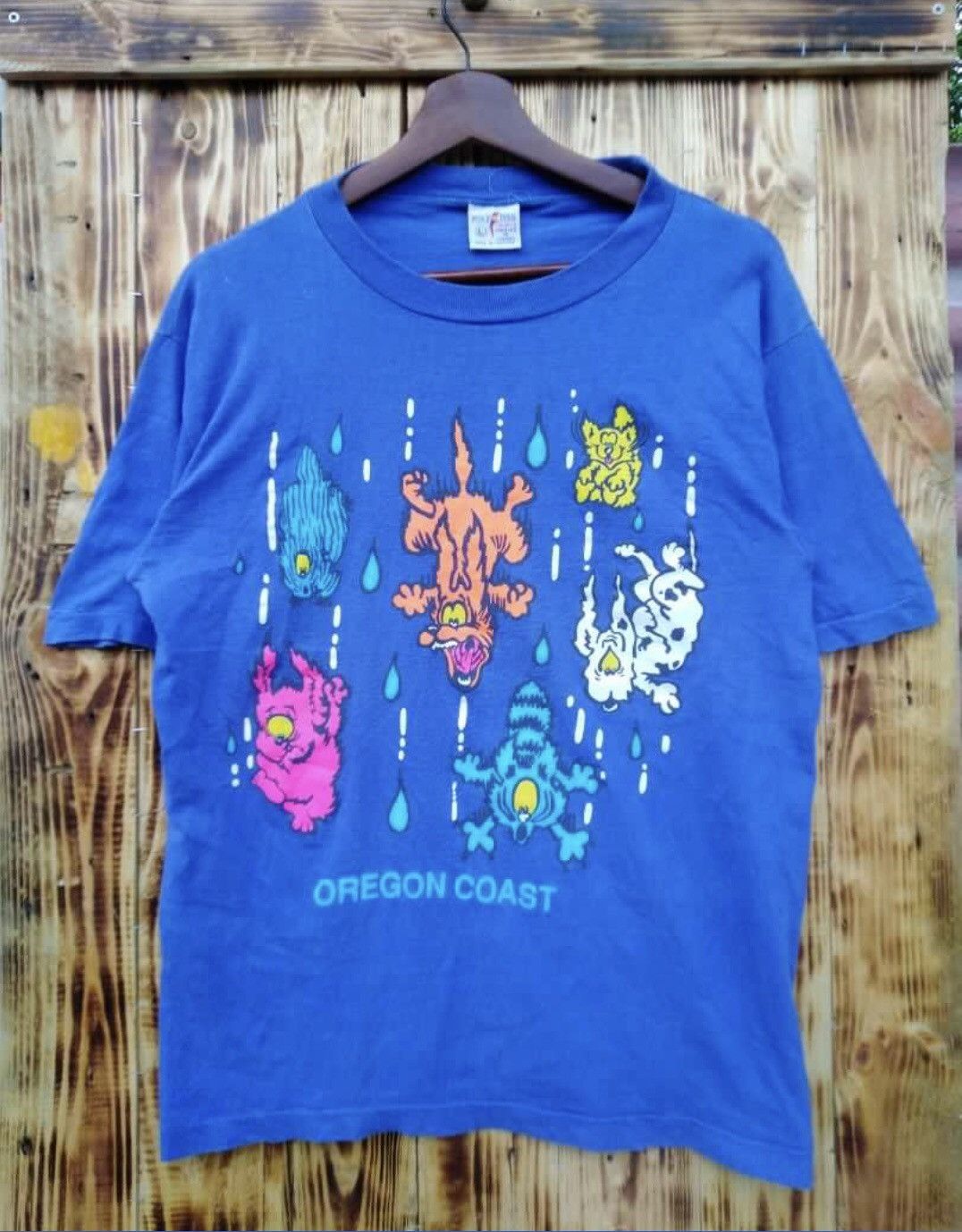 Hype × Streetwear × Vintage Very rare🔥90s Poly Tees Oregon Coast Jump ...