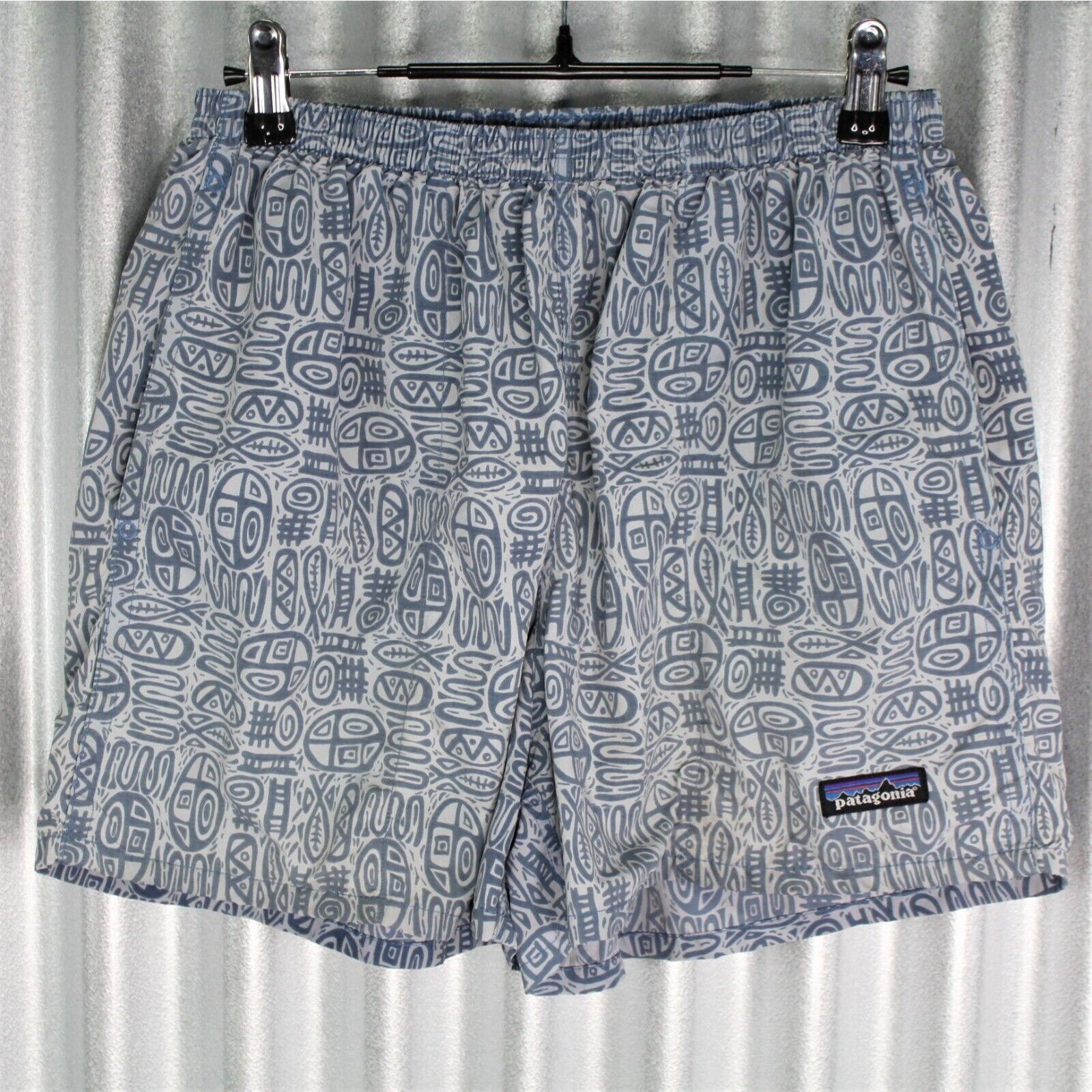 Patagonia Vintage Patagonia Mud Paint Stone Blue Men's Baggies Short S ...