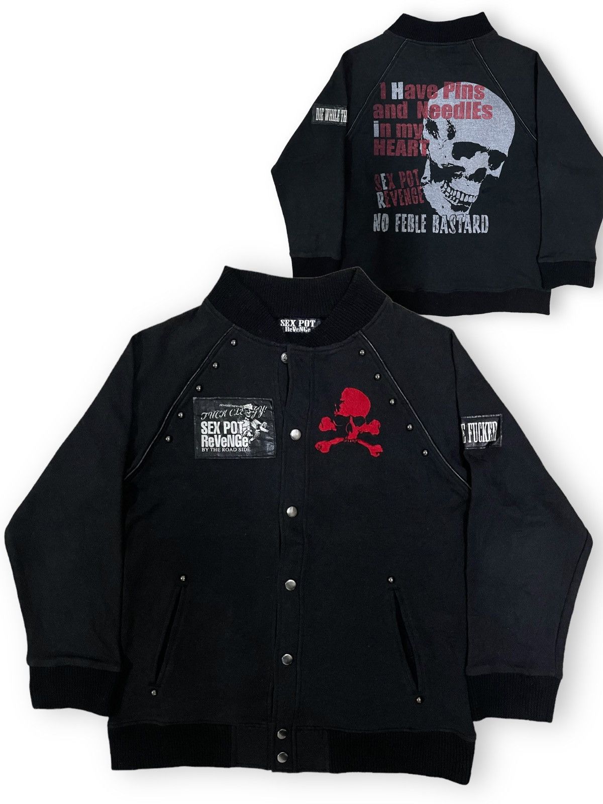 Vintage Vintage Sex Pot Revenge Japanese Brand Varsity Jacket Grailed