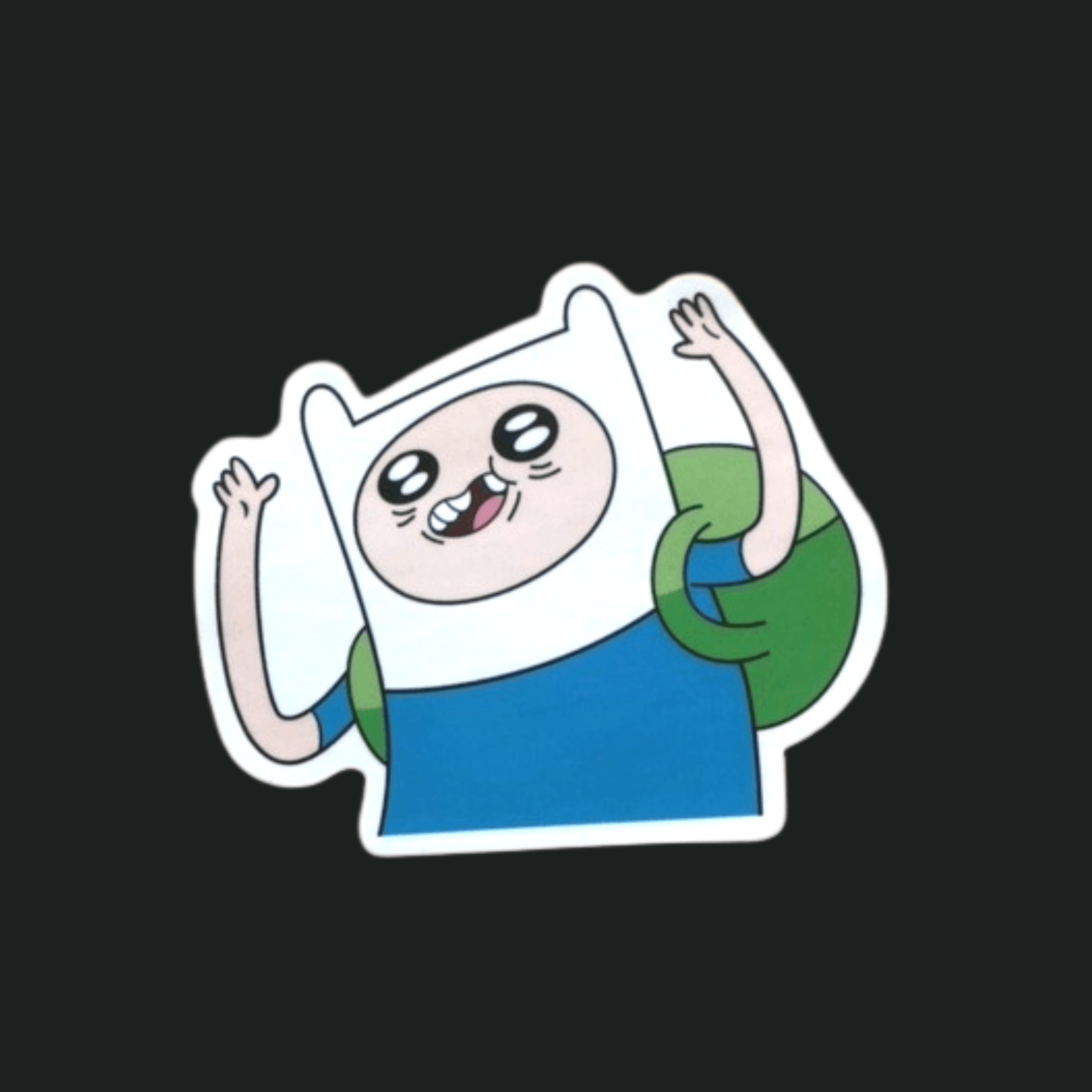 Cartoon Network × Stickers Adventure Time Vinyl Sticker - Finn the ...