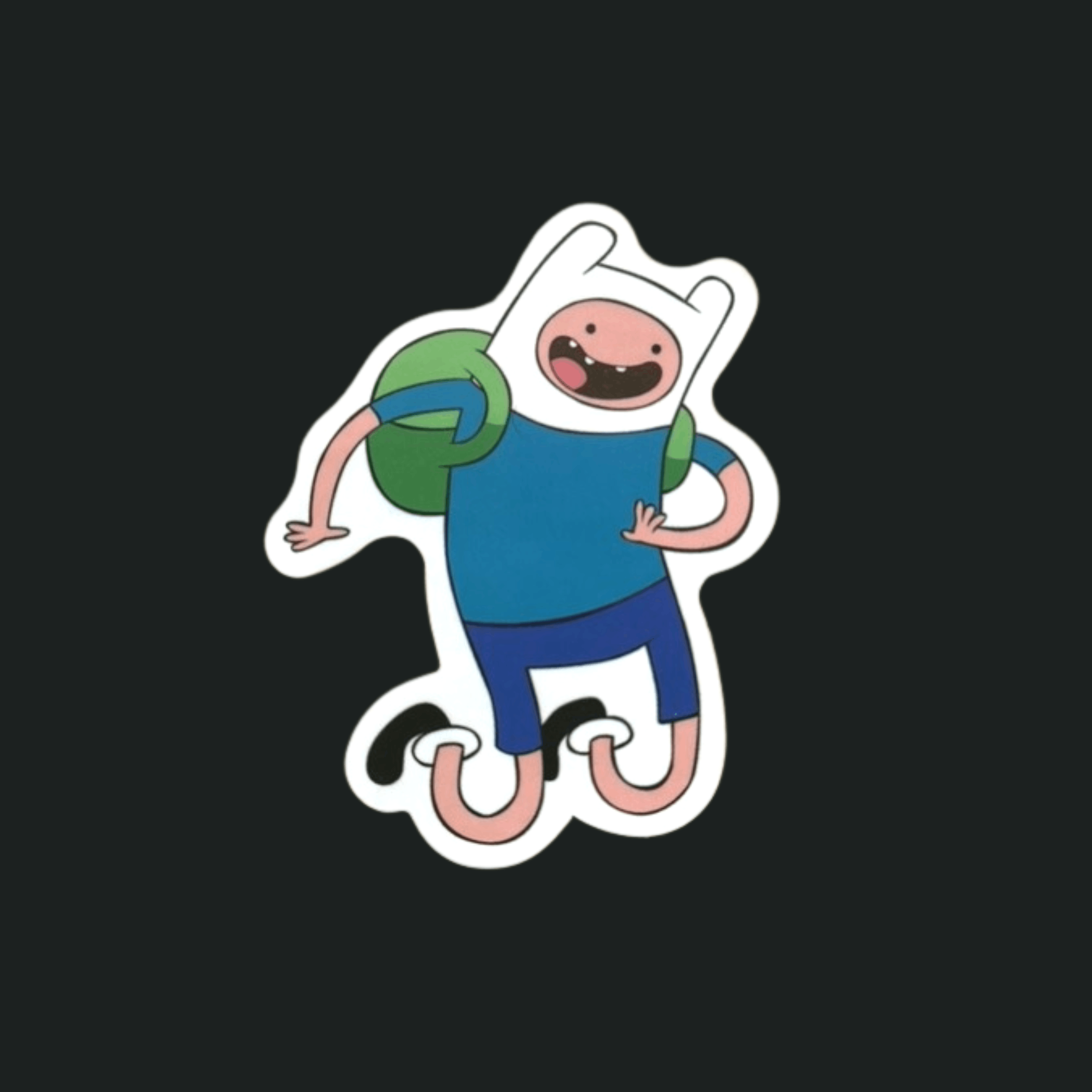 Cartoon Network × Stickers Adventure Time Sticker - Finn the Human ...